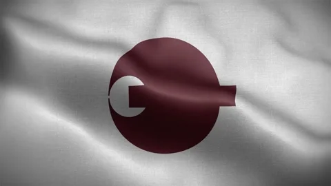 Nara Prefecture Japan Flag Loop Backgrou... | Stock Video | Pond5