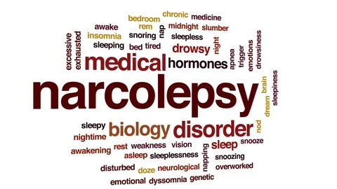 Narcolepsy animated word cloud, text des... | Stock Video | Pond5