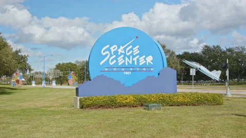 NASA Space Center Houston TX Entrance Si... | Stock Video | Pond5