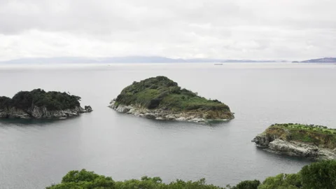 Nasal nose and islands seen from Wako's ... | Stock Video | Pond5