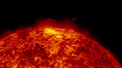 NASA's SDO captures the sun in different... | Stock Video | Pond5