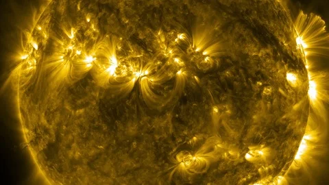 NASA's SDO captures the sun in different... | Stock Video | Pond5