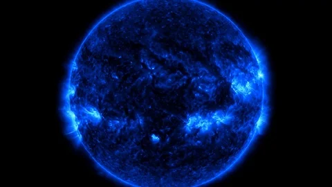 NASA's SDO captures the sun in different... | Stock Video | Pond5
