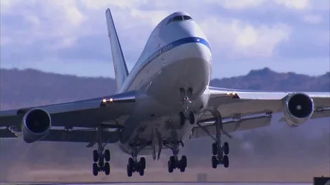 NASA's SOPHIA infrared astronomy airplan... | Stock Video | Pond5