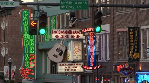 Nashville Sign Stock Footage ~ Royalty Free Stock Videos | Pond5