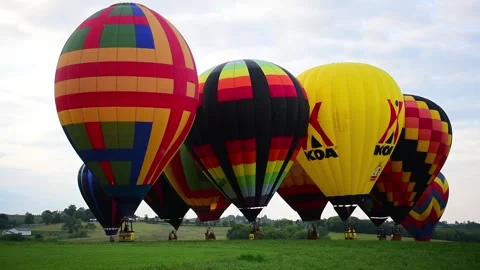 National Balloon Classic Hot Air Balloon... | Stock Video | Pond5