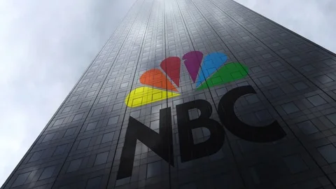 National Broadcasting Company NBC logo o... | Stock Video | Pond5