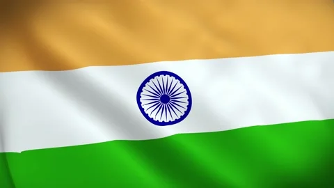The national flag of India animated. | Stock Video | Pond5