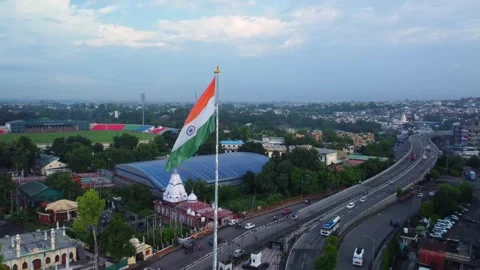 The National flag of India waving on fly... | Stock Video | Pond5