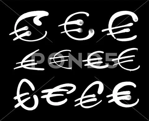 National money sign currency icon symbol euro Illustration #166214924