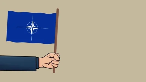 National symbol of the nato. Patriotic W... | Stock Video | Pond5