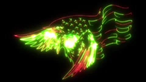 The national symbol of USA. Flag and Eag... | Stock Video | Pond5