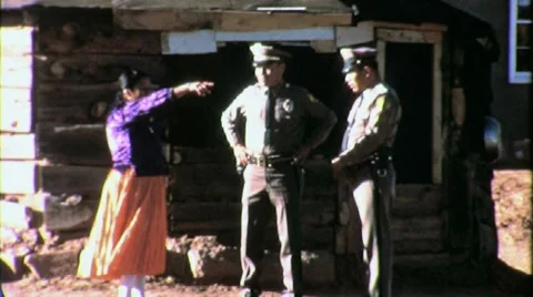 Native American Indian Navajo Police Cop... | Stock Video | Pond5