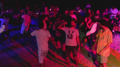 Native indians dance at nightclub. Fun I... | Stock Video | Pond5