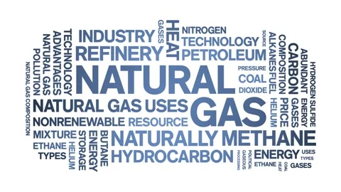 Natural Gas animated word cloud,animatio... | Stock Video | Pond5