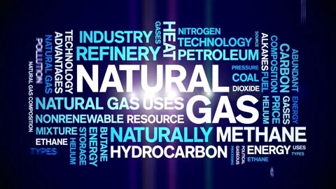 Natural Gas animated word cloud,animatio... | Stock Video | Pond5