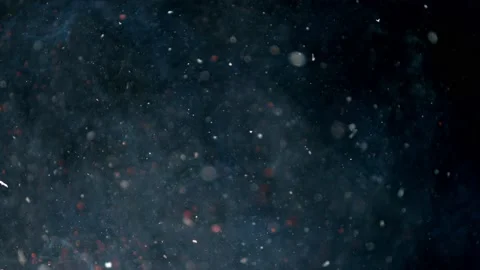 Natural organic dust particles on black ... | Stock Video | Pond5