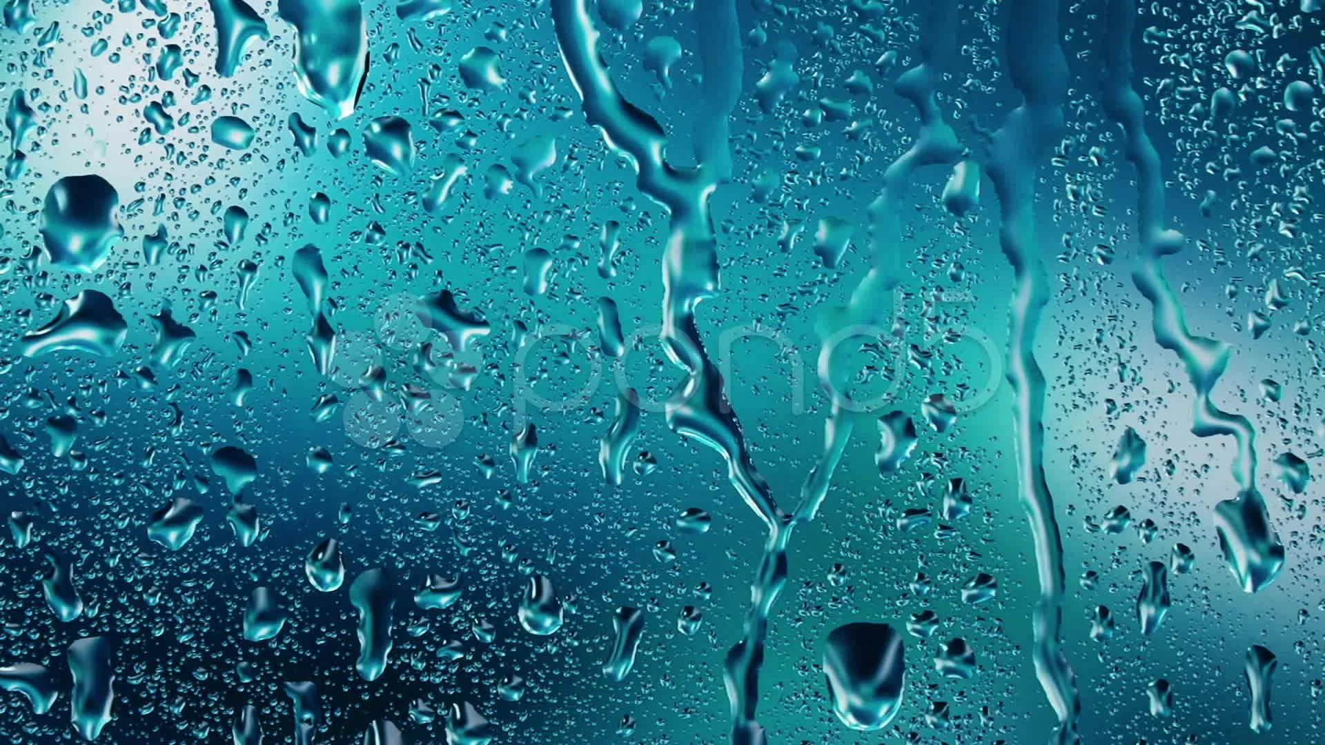 Water Droplets On Glass
