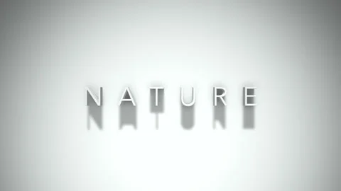 Nature 3D title animation text with shad... | Stock Video | Pond5