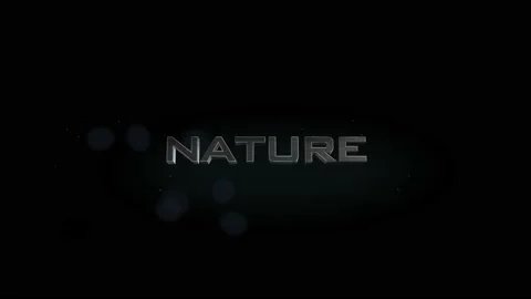 nature 3D title word made with metal ani... | Stock Video | Pond5