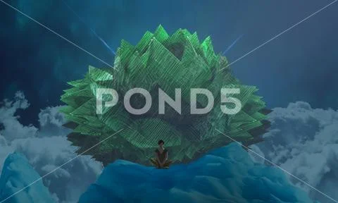 Nature and wilderness theme. Imaginary world. Alternative realm ...