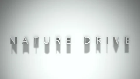 nature drive 3D title animation white te... | Stock Video | Pond5