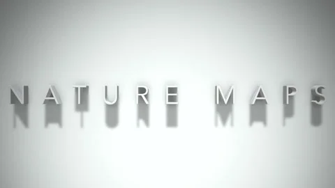 Nature Maps 3D title animation with shad... | Stock Video | Pond5