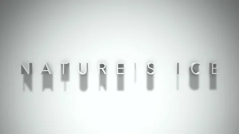 nature's ice 3D title animation white te... | Stock Video | Pond5