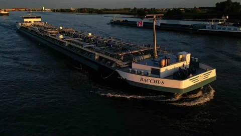 Nautical Traffic, Cargo Tank Barge Inlan... | Stock Video | Pond5