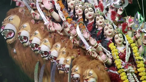 Nine Durga Stock Footage ~ Royalty Free Stock Videos | Pond5