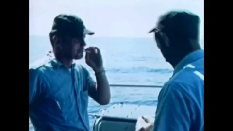 Naval crewmen work onboard their ship du... | Stock Video | Pond5