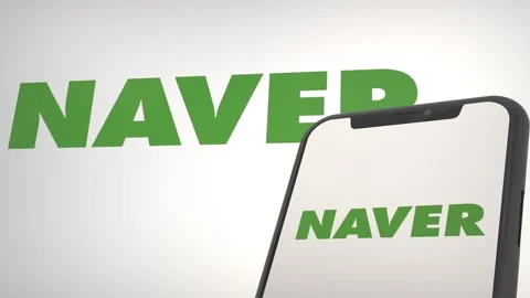 Naver Pay app logo in mobile display scr... | Stock Video | Pond5