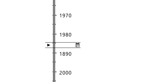 Navigating in Age Scale Dial From 1800 t... | Stock Video | Pond5