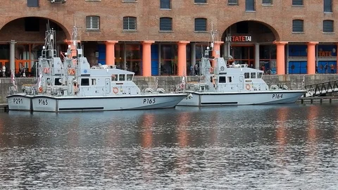 Navy archer class ships. Explorer, Punch... | Stock Video | Pond5