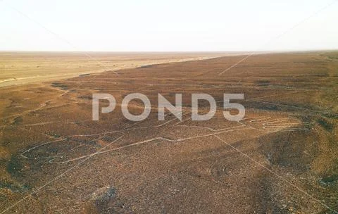The Nazca lines called Los Manos (the hands), Nazca desert, Ica Region ...