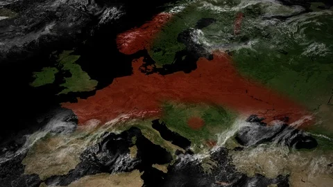 Nazi Germany Expansion map | Stock Video | Pond5