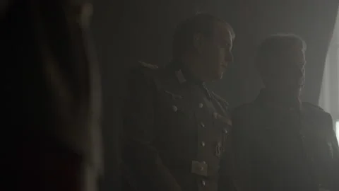 Nazi officers meet with Adolf Hitler, Wo... | Stock Video | Pond5
