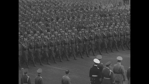 Nazi official speaks at Nazi party rally | Stock Video | Pond5