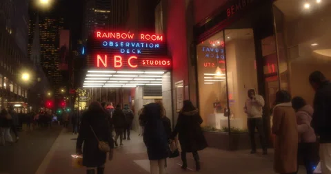 NBC Studios, Rainbow Room, Observation D... | Stock Video | Pond5