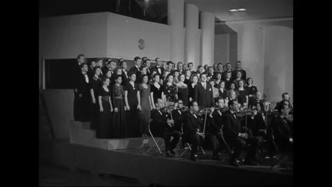 NBC Symphony Orchestra conducted by Artu... | Stock Video | Pond5