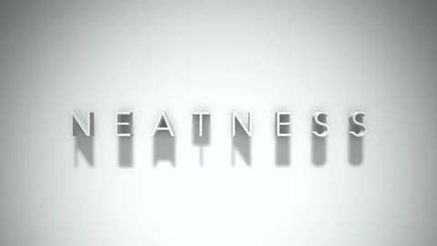 Neatness 3D title animation text with sh... | Stock Video | Pond5