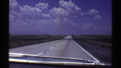 NEBRASKA-1969: Road By Car In A Old Vide... | Stock Video | Pond5