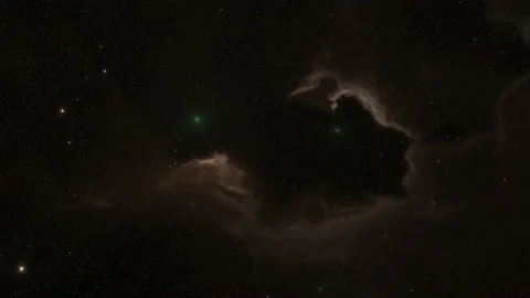 Nebula in outer space, stars emitting gr... | Stock Video | Pond5