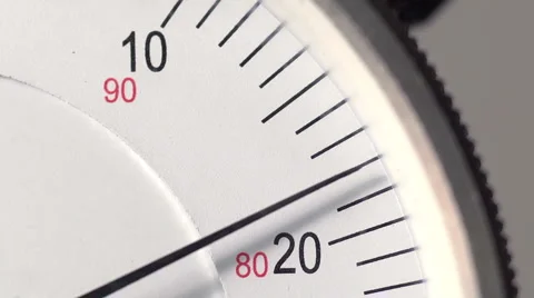 needle deflection on a dial indicator, E... | Stock Video | Pond5