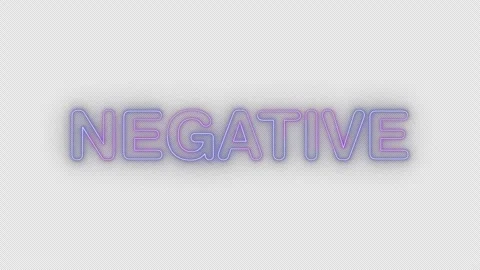 negative neon effects, text animation on... | Stock Video | Pond5