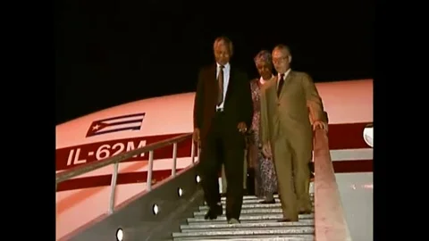 Nelson Mandela with Fidel Castro during ... | Stock Video | Pond5