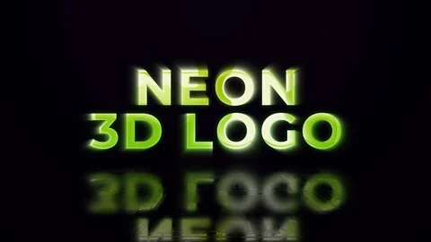 Neon 3D Logo Reveal ~ After Effects Template #106898367
