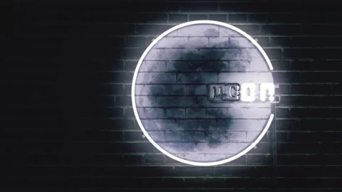 neon animated sign | Stock Video | Pond5