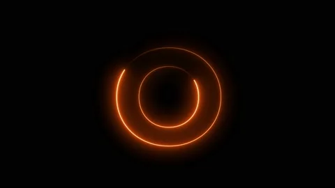 Neon animation seamless Letter O . 4K vi... | Stock Video | Pond5