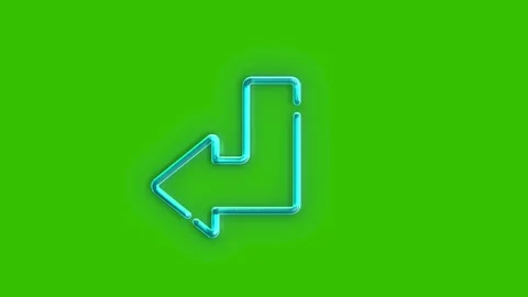 Neon arrow green screen. Futuristic lase... | Stock Video | Pond5